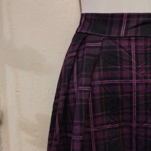 Urban Coco | Skirts | Urban Coco S Purple Tartan Pleated Mini Skirt ...